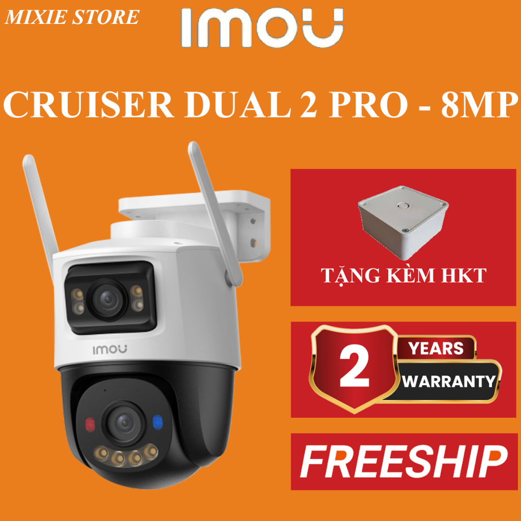 Camera Imou Cruiser Dual 2 Pro 8MP | Camera ngoài trời quan sát đêm ...