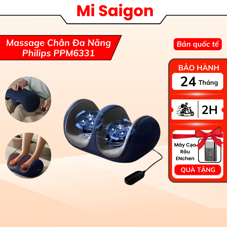 Máy Massage Chân PHILIPS 6331 Đa Năng - Bản Quốc Tế - Bảo Hành 24 Tháng ...