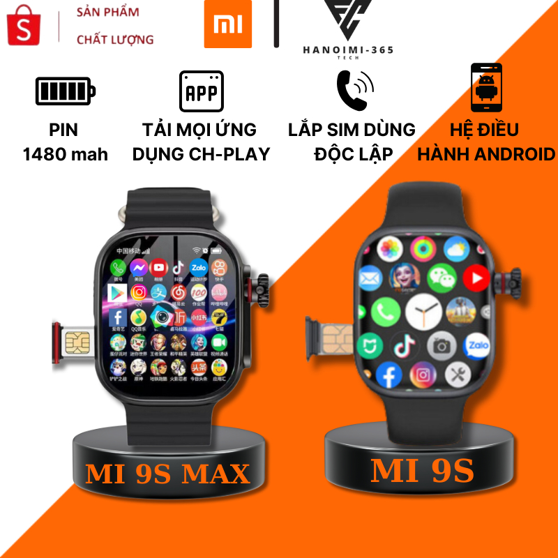 Đồng Hồ Thông Minh Xiaomi MI 9S Lắp Sim Nghe Gọi Hoạt Động Độc Lập Như ...