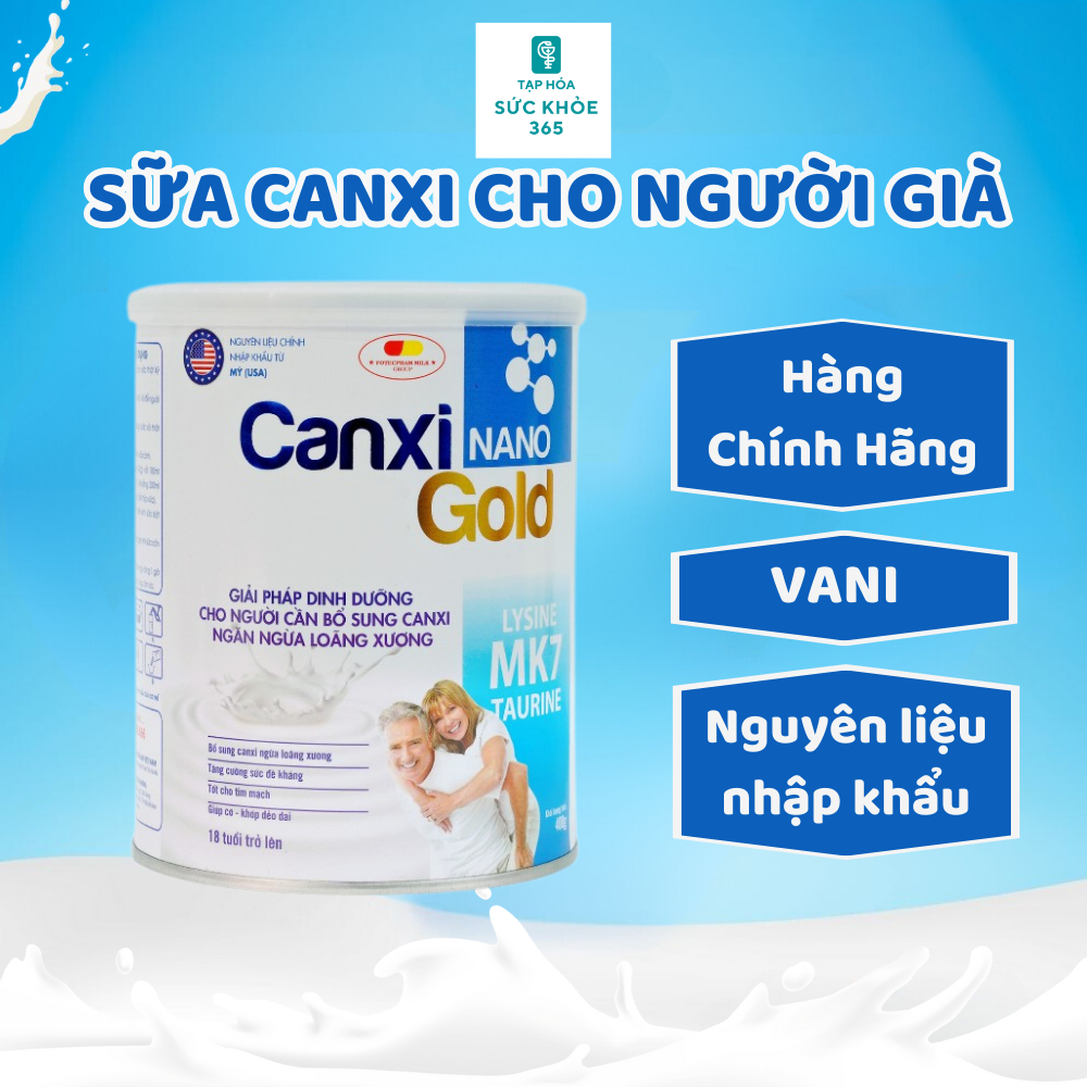 Sữa Canxi Cho Người Già Hỗ Trợ Bổ Sung Canxi Ngăn Ngừa Loãng Xương Canxi Nano Gold Chính Hãng ...