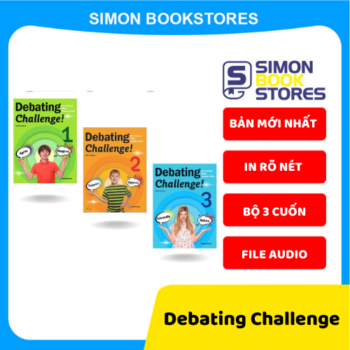 Sách - debating challenge - bộ 3q - mã QR quét file nghe | Shopee Việt Nam