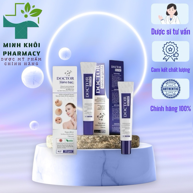 Kem Bôi Doctor Nano Bạc - Dùng Cho Zona, Mụn Nước, Chân Tay Miệng, Bỏng ...