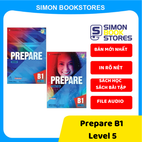 Sách-Prepare B1 level 5 bản 2nd(Sách học+sách bài tập) | Shopee Việt Nam