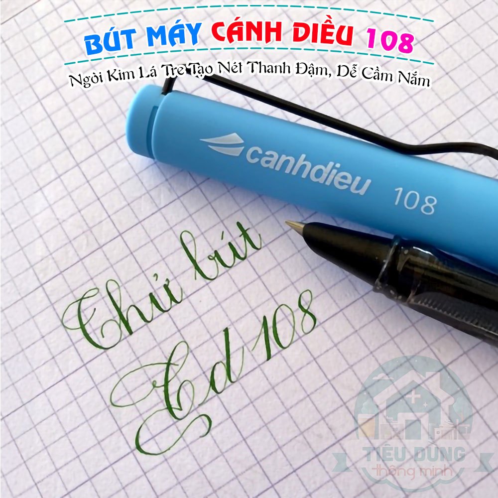 Bút Máy Luyện Chữ Đẹp Cánh Diều CD 108 - Ngòi Kim Lá Tre Tạo Nét Thanh ...