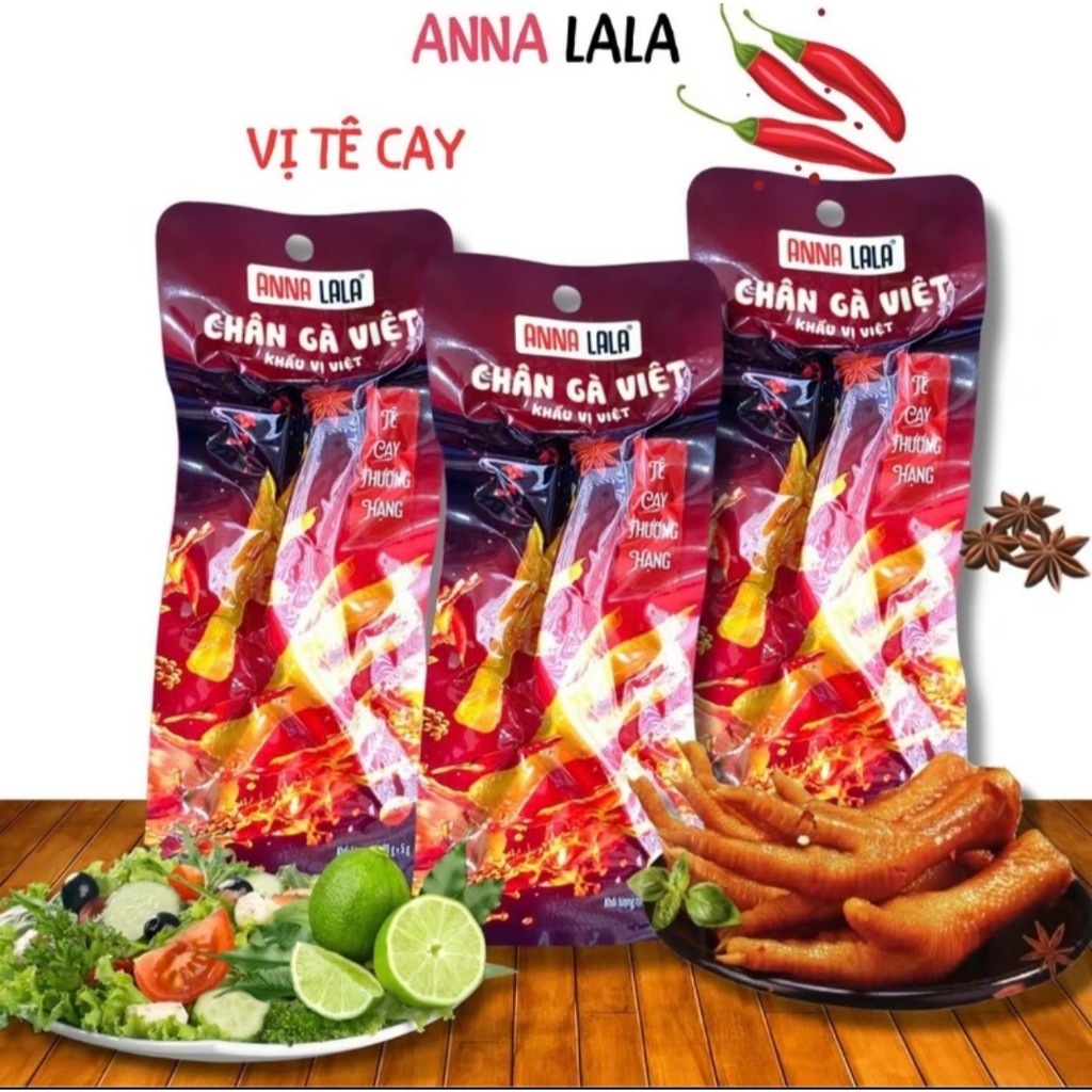 COMBO 30 Chân Gà Anna Lala Vị Cay Tê Thượng Hạng, Thơm Ngon Giai Giòn ...