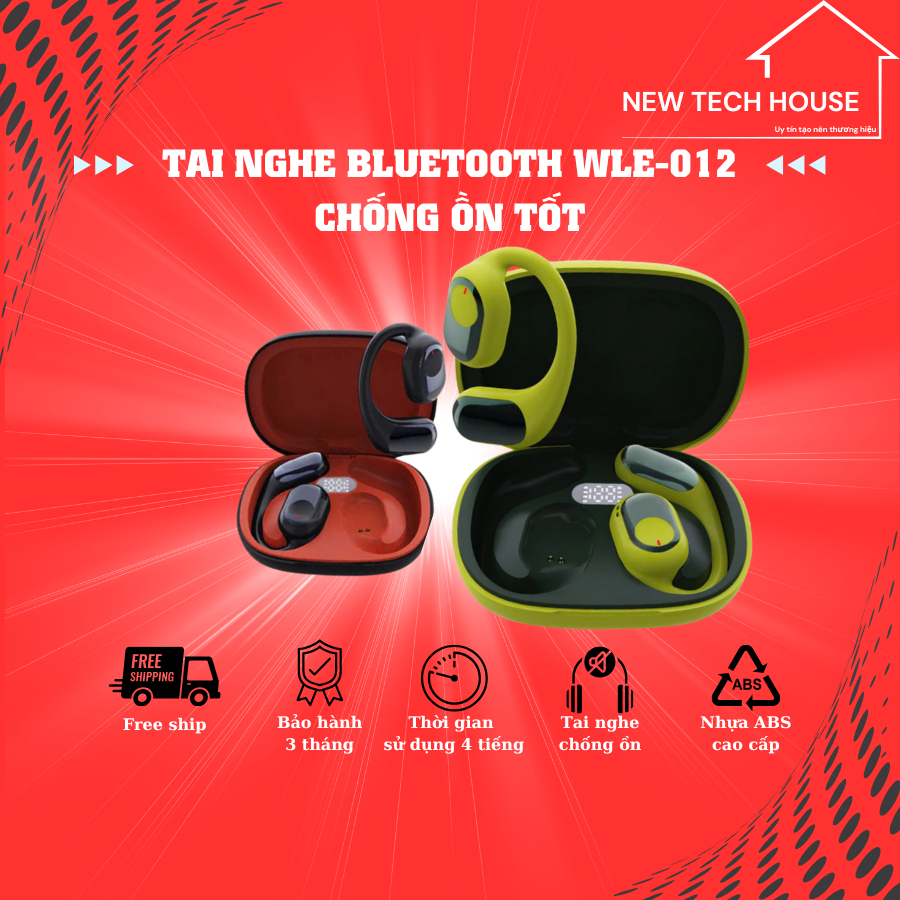 Tai nghe bluetooth WLE-012 hỗ trợ hệ thống chống ồn | Shopee Việt Nam