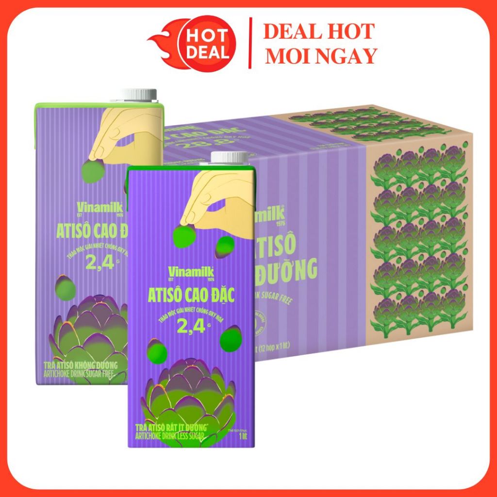 [MẪU MỚI] Thùng Trà Atiso Cao Đặc Rất Ít Đường/Không Đường Vfresh ...