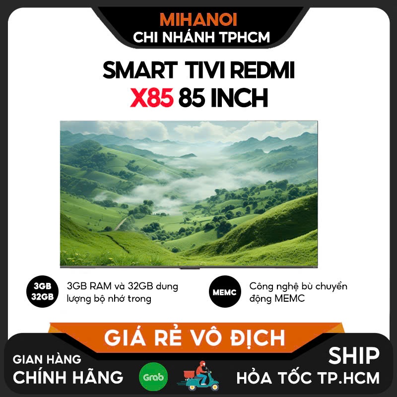Smart Tivi Redmi X85 (Max 85) 85 inch – Tốc độ 120Hz, Công nghệ MEMC | Shopee Việt Nam