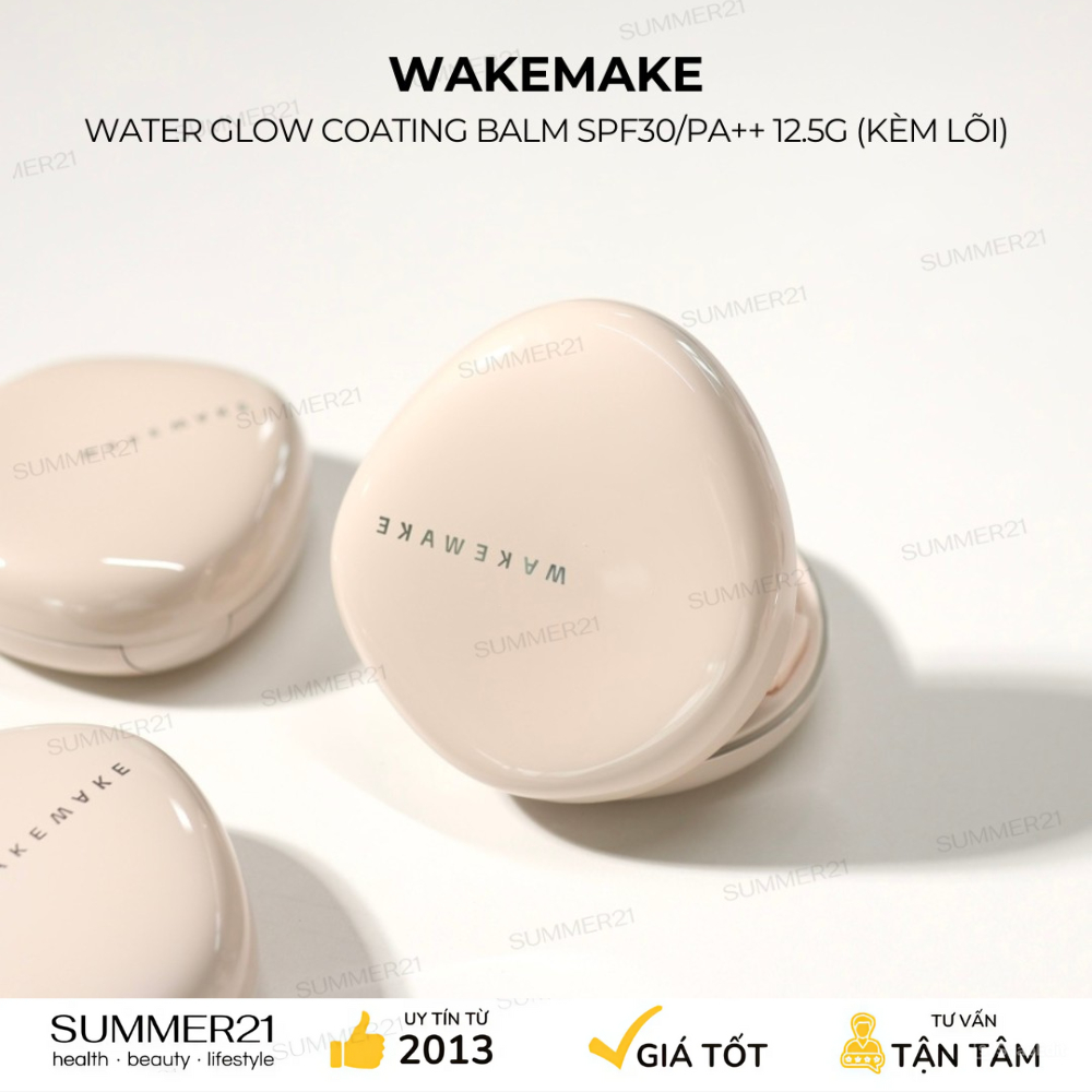 Phấn WAKEMAKE WATER GLOW COATING BALM SPF30/PA++ 12.5G | Shopee Việt Nam