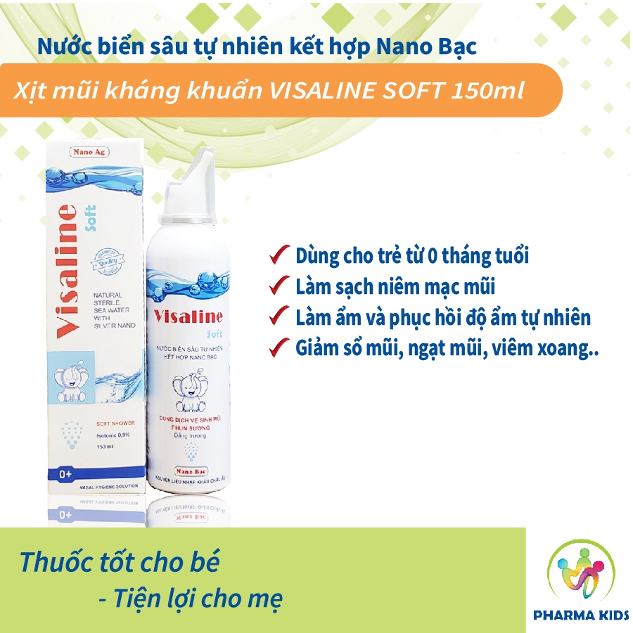 Xịt mũi kháng khuẩn VISALINE SOFT 150ml | Shopee Việt Nam