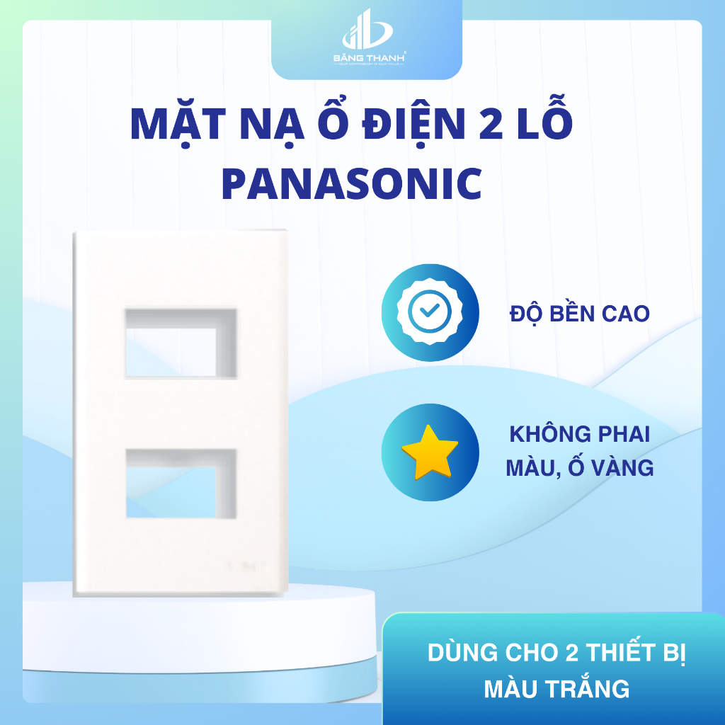 Mặt Nạ Ổ Điện 2 Lỗ Panasonic Wide WEV68020SW Dùng Cho 2 Thiết Bị | Shopee Việt Nam