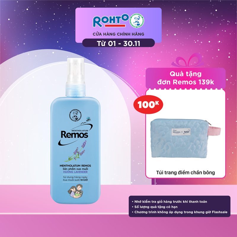 Xịt chống muỗi hương lavender Rohto Mentholatum Remos 150ml | Shopee ...