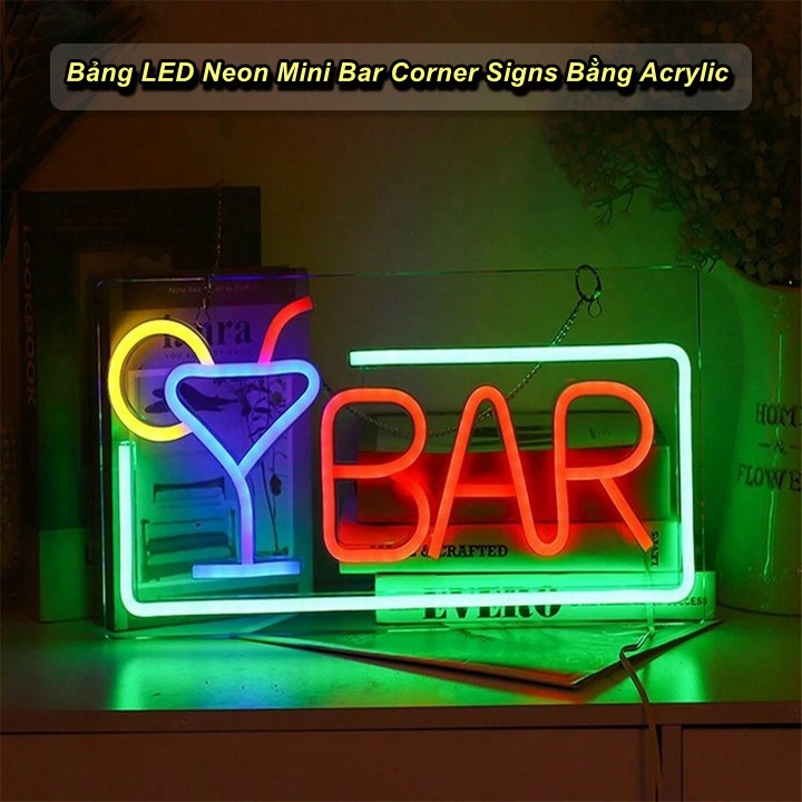 Bảng Hiệu Đèn LED Neon Phát Sáng Corner Signs Bằng Acrylic - Otis ...