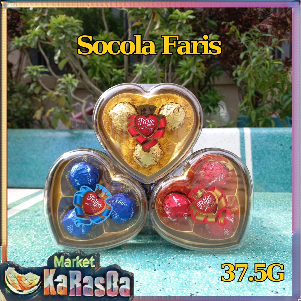 Socola Faris Hình Trái Tim Hộp 38G - 3 Viên | Shopee Việt Nam