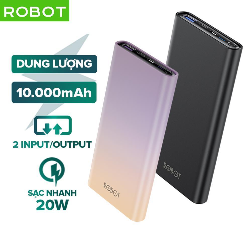 Pin Sạc Dự Phòng 10.000 mhA ROBOT RT11 Sạc Nhanh 20W PD/QC, Sạc Đồng ...