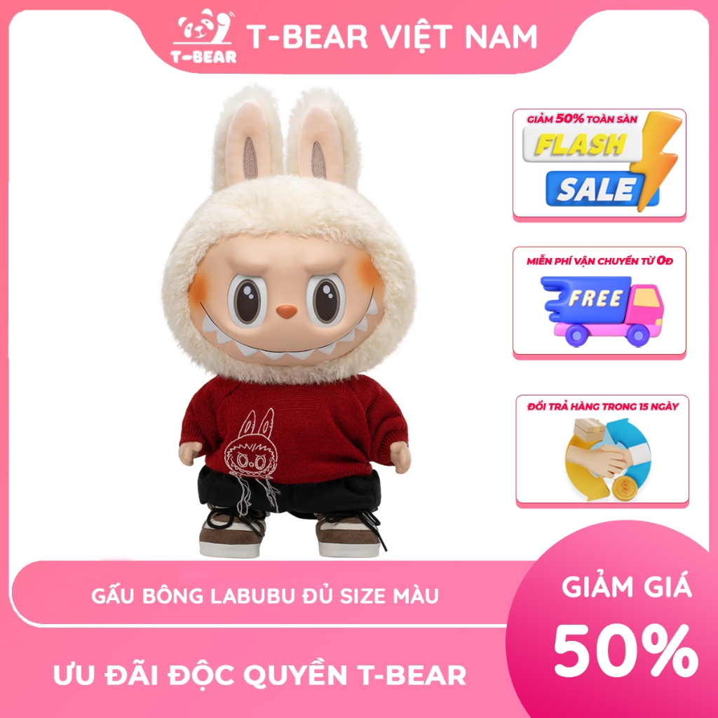 Gấu Bông Labubu T-Bear size 35 - 70cm Đồ chơi sang trọng, Quà tặng búp ...