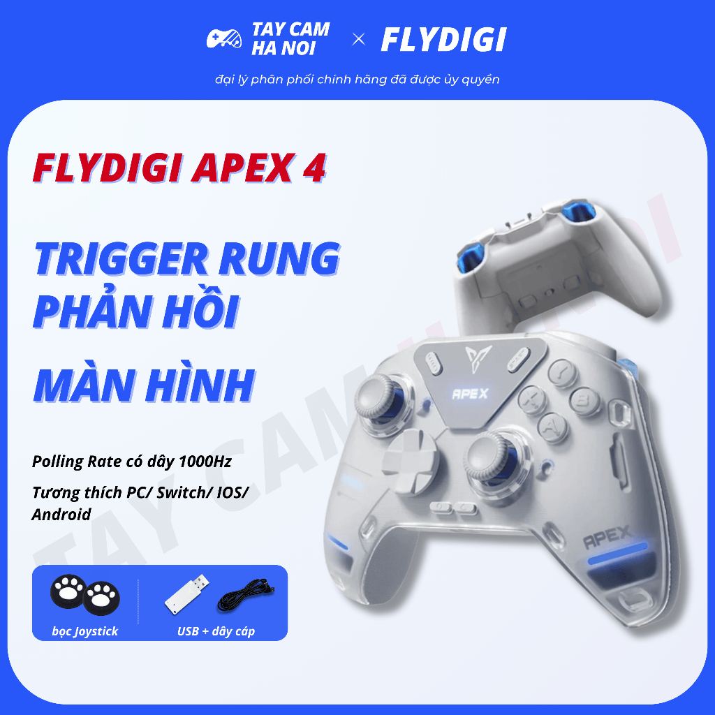 [BH 12T] FLYDIGI APEX 4, tay cầm chơi game Joystick chỉnh lực Flydigi, rung Phản Hồi lực cao cấp ...