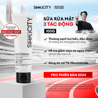 Sữa rửa mặt cho nam sạch dầu nhờn ngừa mụn Men Stay Simplicity Facial ...