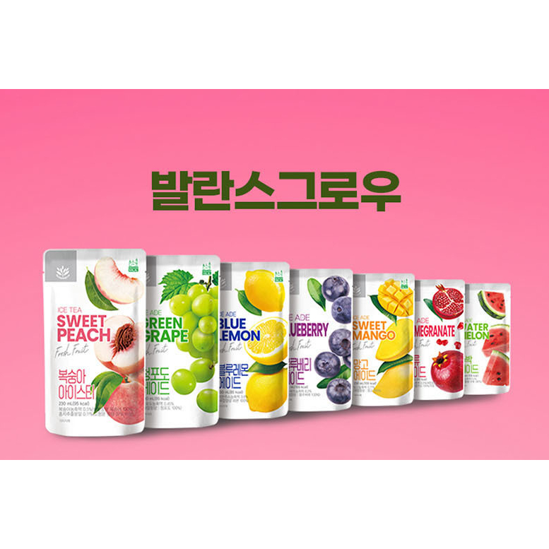 [CHÍNH HÃNG] Combo 5 gói Nước trái cây ice talk hàn quốc dạng túi 230ML ...