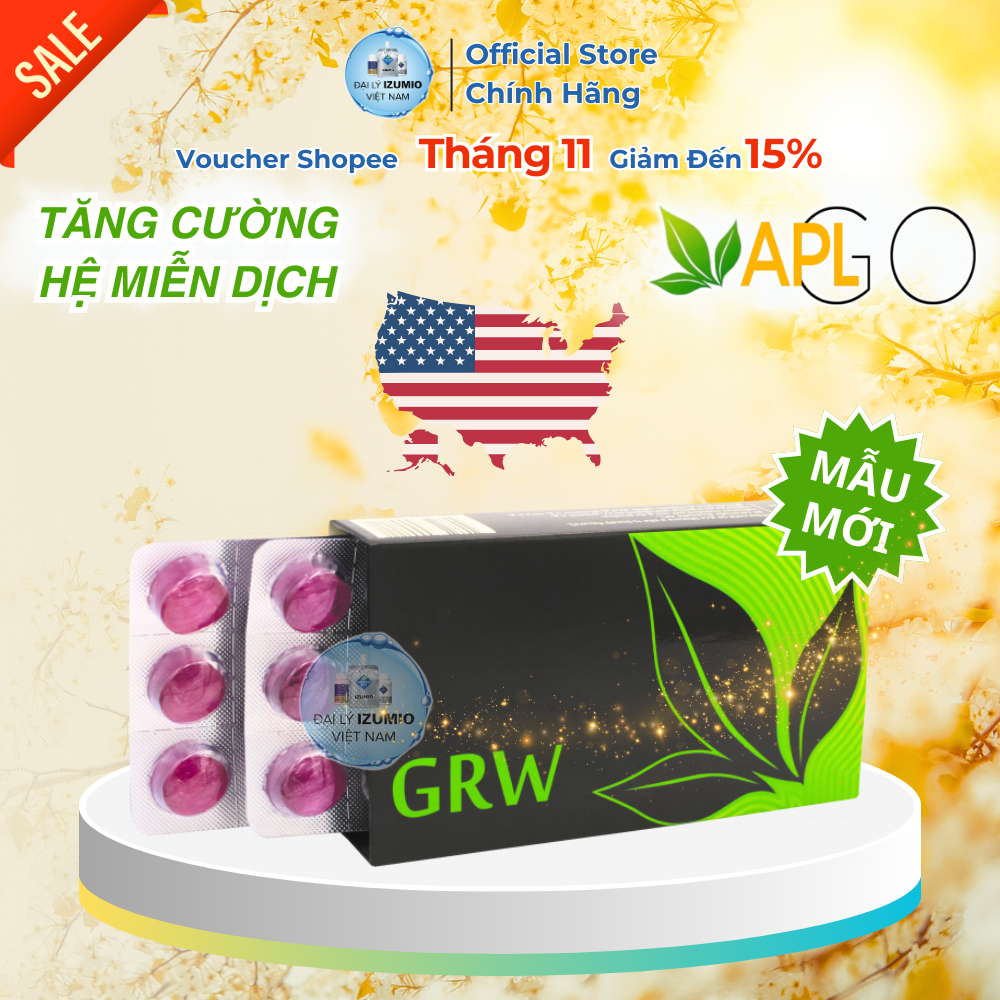 [NSF1111 Giảm 111K] GRW APLGO Viên Ngậm Tế Bào Gốc - Hộp 30 Viên Tăng ...