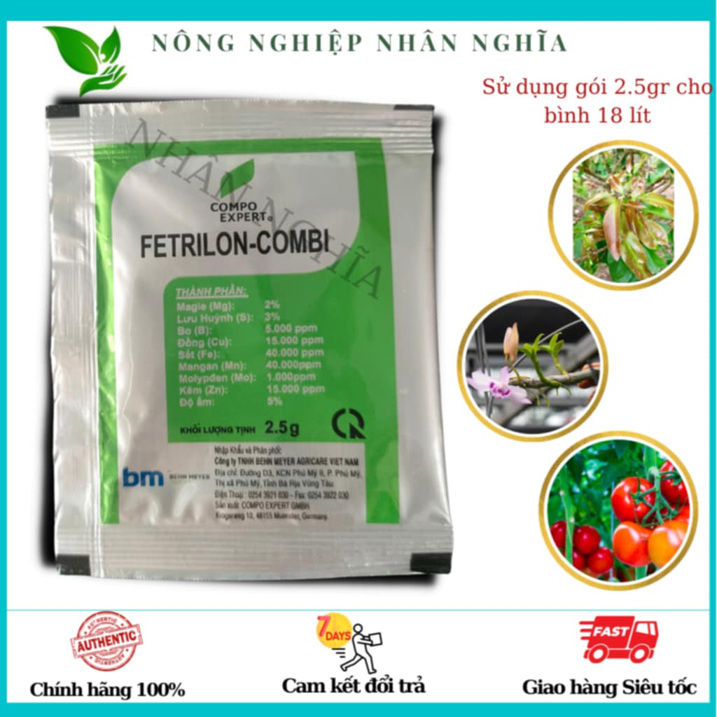 Phân bón vi lượng Fetrilon-Combi BM Đức Gói 2,5g | Shopee Việt Nam