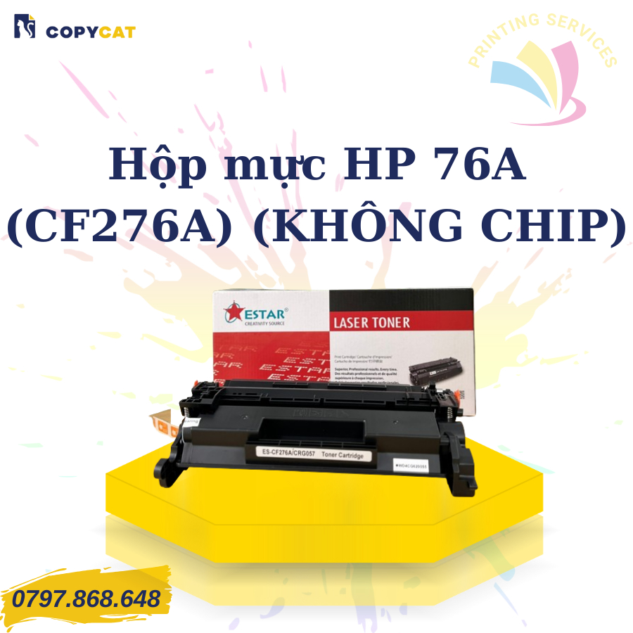 Hộp mực in HP 76A (CF276A) (KHÔNG CHIP) - Dùng cho máy in HP Pro M404dn ...