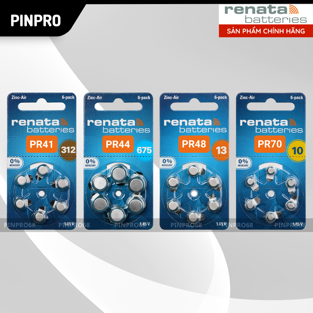 Pin RENATA PR41 / A312 PR44 / A675 PR48 / A13 PR70 / A10 cao cấp, Pin ...