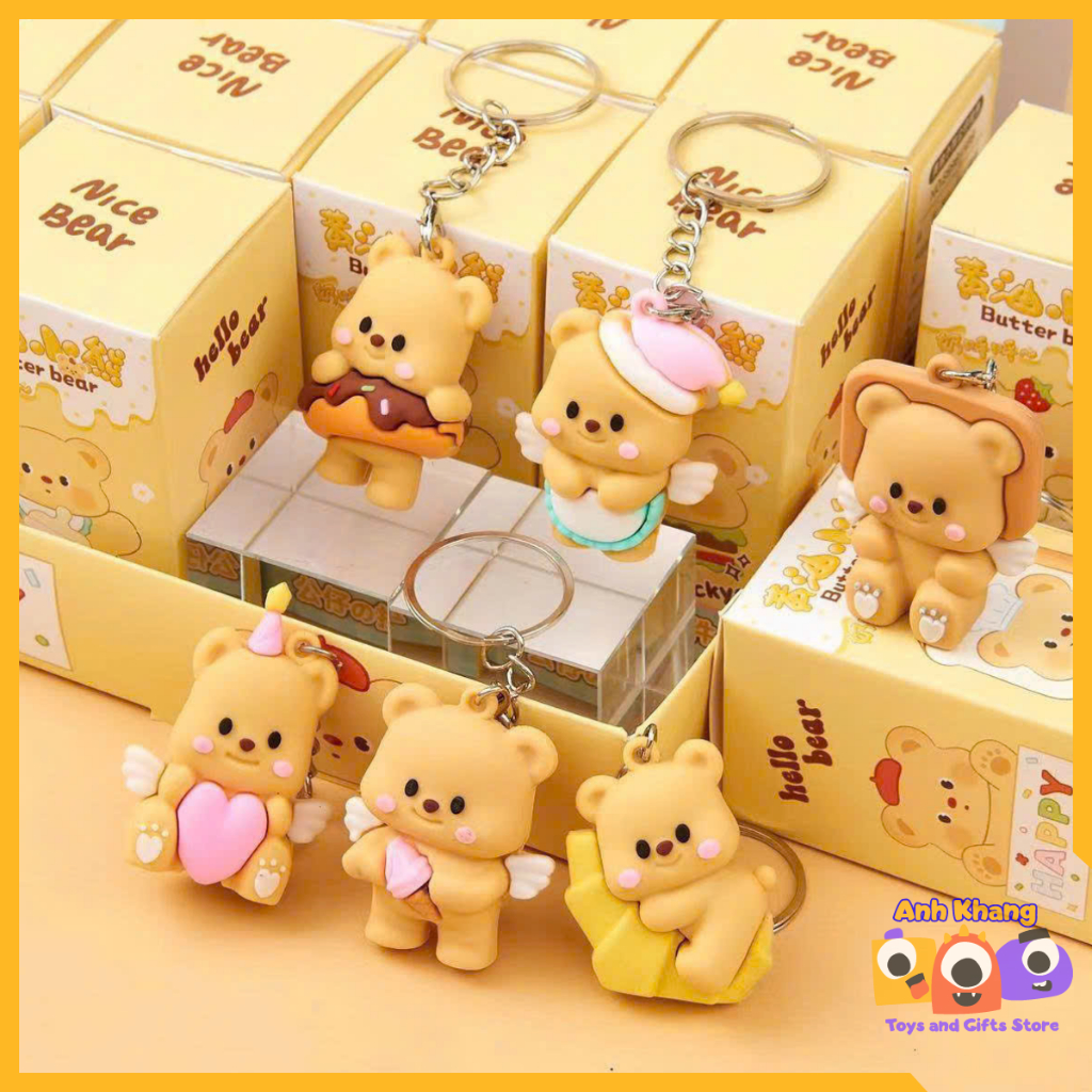 Blind Box Hộp Bí Ẩn Móc Khoá Gấu Bơ Nhiều Mẫu Dễ Thương Giá Rẻ | Shopee ...