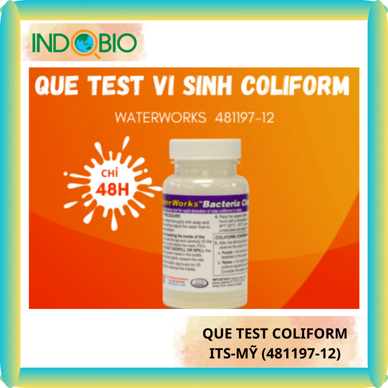 [CHÍNH HÃNG] QUE TEST VI SINH COLIFORM WATERWORKS 481197-12 [KÈM CoA ...
