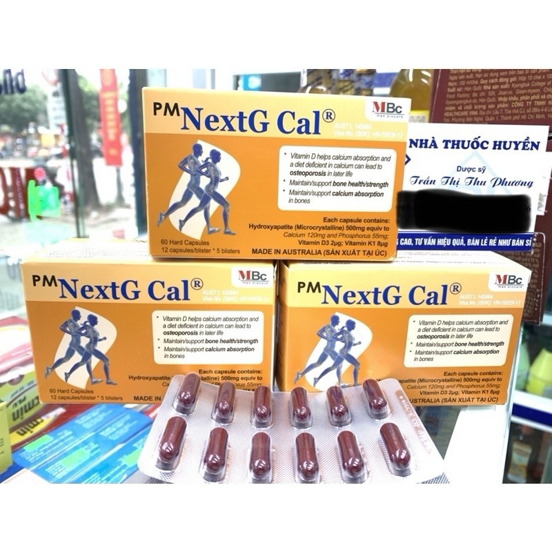 Viên Uống Canxi Hữu Cơ PM NextG Cal Nhập Khẩu Úc( Hộp 60 viên) | Shopee ...