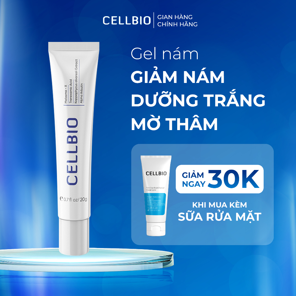 Gel nám, tàn nhang, dưỡng trắng CELLBIO chiết xuất tảo biển Kiribirth BG | Shopee Việt Nam