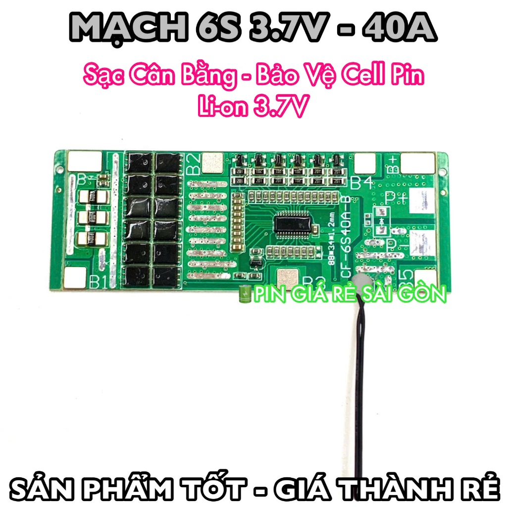 Mạch 6S - 3.7V 40A CF bảo vệ pin Li-on 3.7V (PGRSG) | Shopee Việt Nam