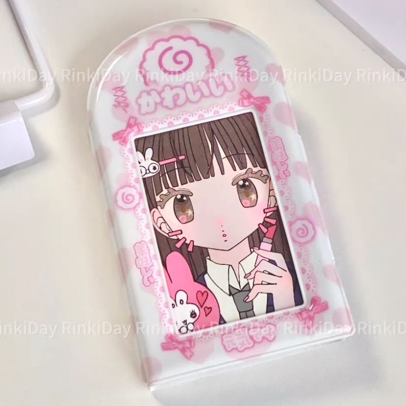 Collect Book Rinky Day bánh kem dâu chả cá PVC, album, sổ đựng ảnh, thẻ ...