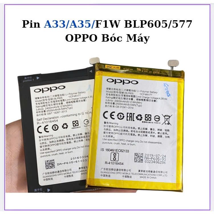 Pin A33/A35/F1W BLP605/577 OPPO Bóc Máy | Shopee Việt Nam