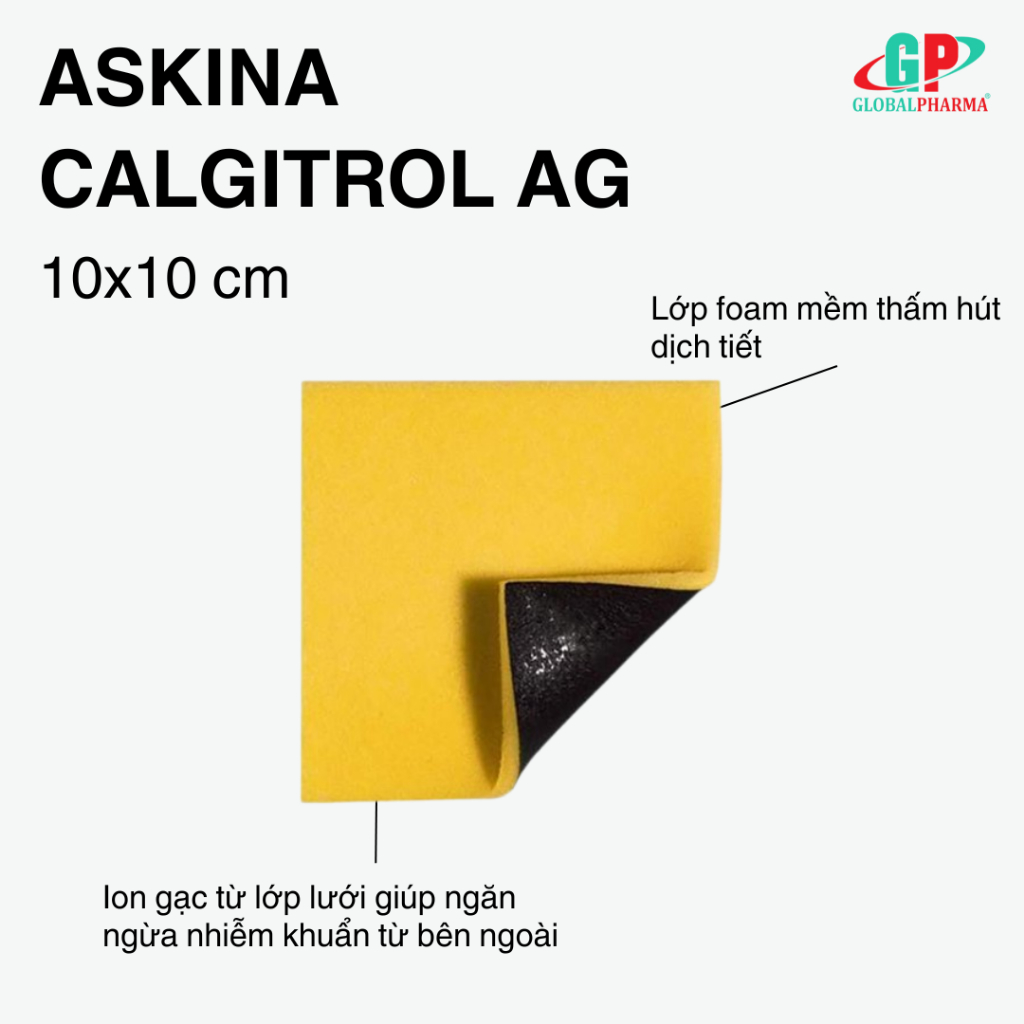 Băng gạc Askina Calgitrol Ag 10x10cm (Miếng) | Shopee Việt Nam