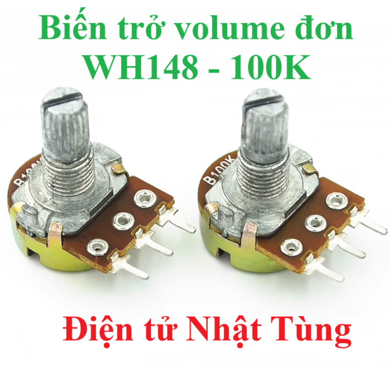BIẾN TRỞ VOLUME ĐƠN 5K 10K 20K 50K 100K WH148, CHIẾT ÁP ĐƠN WH148 ...