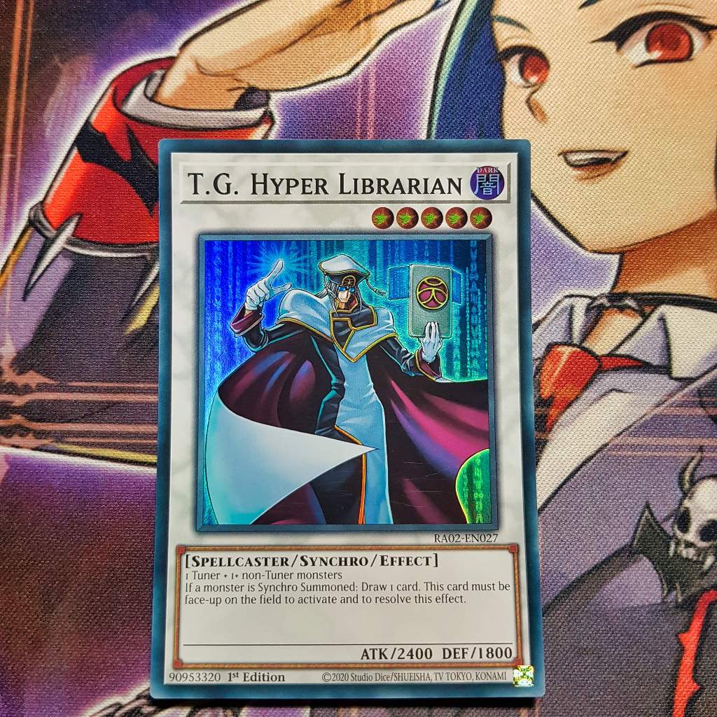 Thẻ bài Yugioh chính hãng | T.G. Hyper Librarian | RA02 Super rare ...