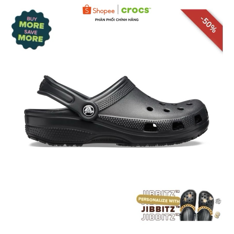 [ CHÍNH HÃNG ] GIÀY CLOG UNISEX CROCS CLASSIC - BLACK Giày Clogs ...