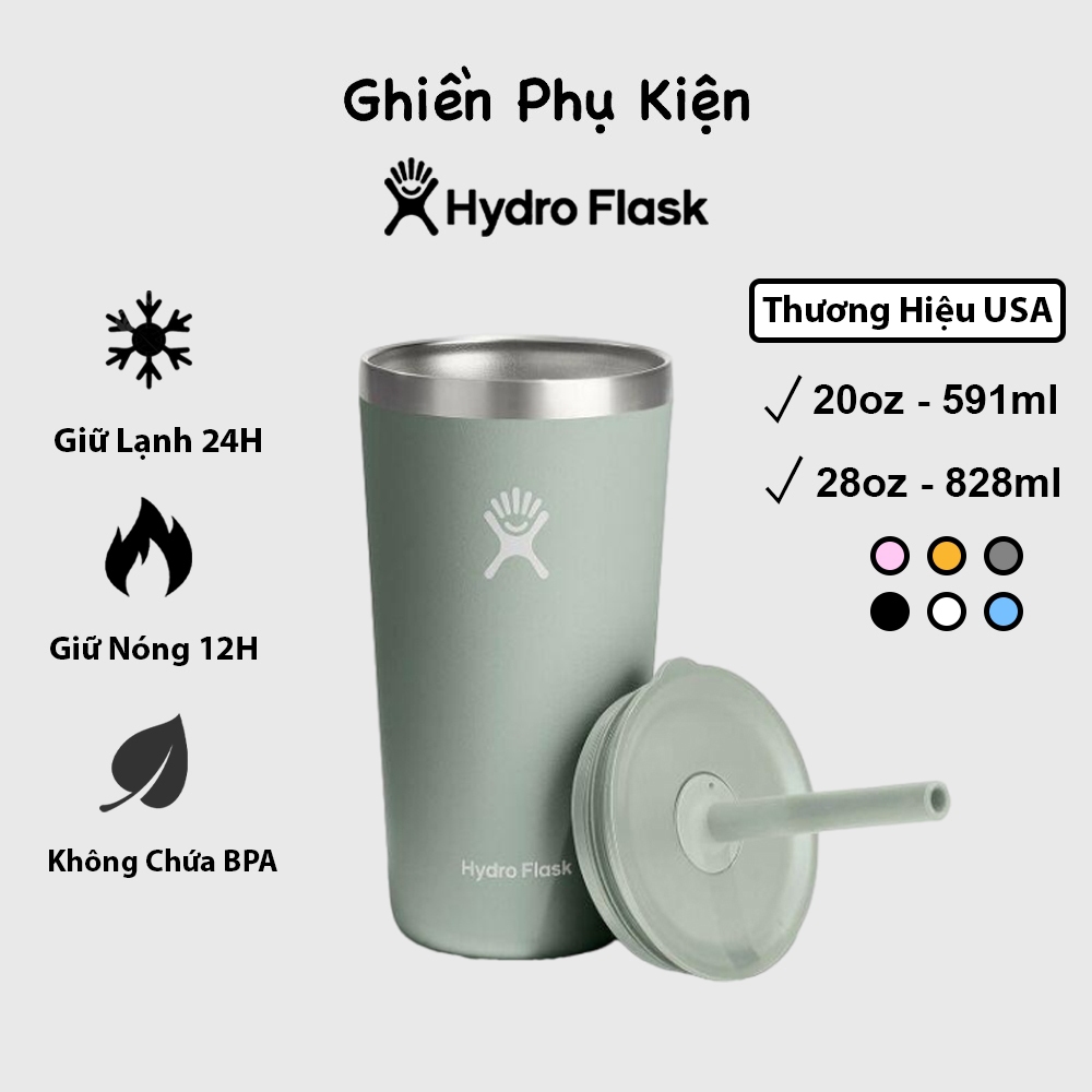 Ly Giữ Nhiệt Hydro Flask USA 591ml/828ml 20/28oz Around Tumbler (SEASON 2024) | Shopee Việt Nam