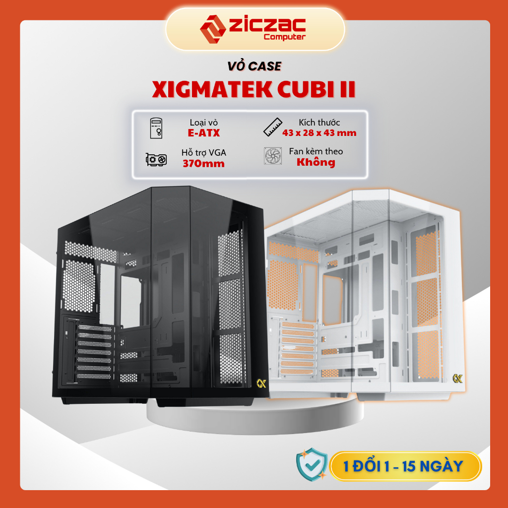 Vỏ case PC Xigmatek CUBI M | CUBI II | OCEAN bể cá 3 mặt kính cường lực ...