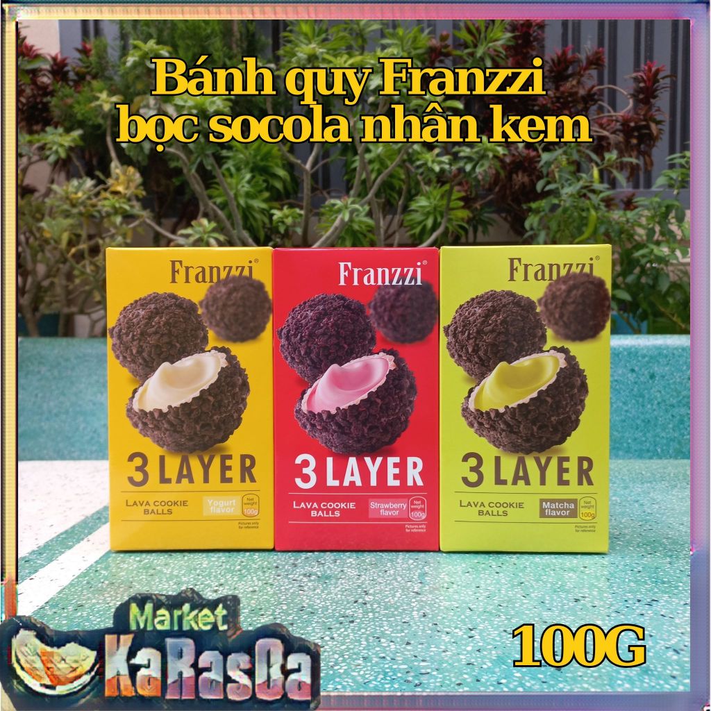 Bánh Xốp Nhân Kem Phủ Socola Franzzi Lava Hộp 100G - Hộp Giấy | Shopee ...