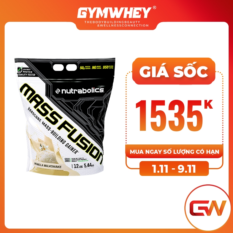 Mass Fusion Sữa Tăng Cân Nhanh Tăng Cơ Nutrabolics Mass Fusion 12lbs Từ Canada | Shopee Việt Nam