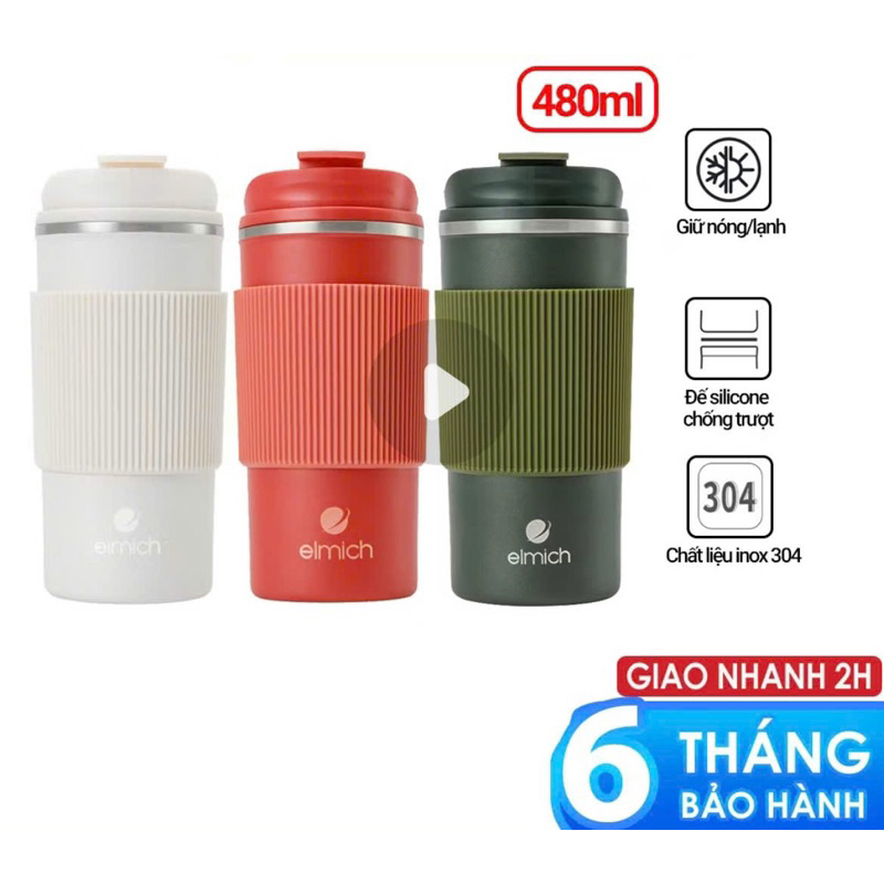 Ly giữ nhiệt Inox 304 ELMICH - EL8345 - 480ML | Shopee Việt Nam