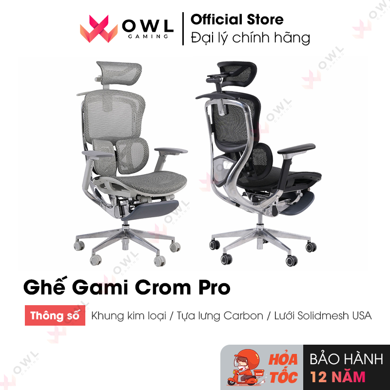 Ghế công thái học Gami Crom Pro (Hàng chính hãng) | Shopee Việt Nam
