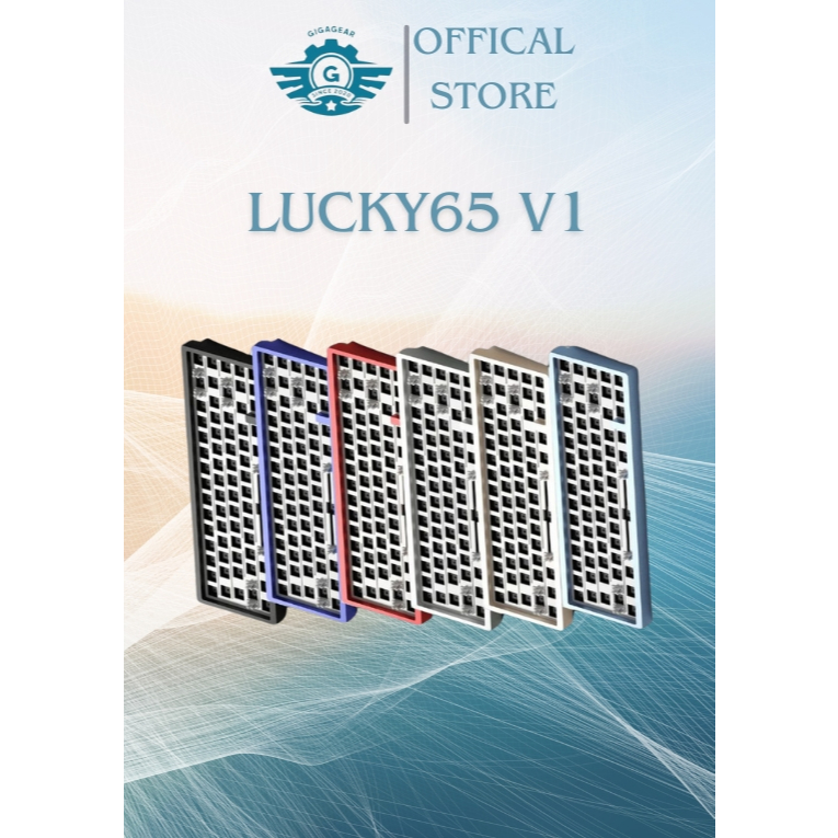 Kit Bàn Phím Cơ Lucky 65 Vỏ Nhôm CNC, LED RGB, Gasket Mount, Mạch Xuôi ...
