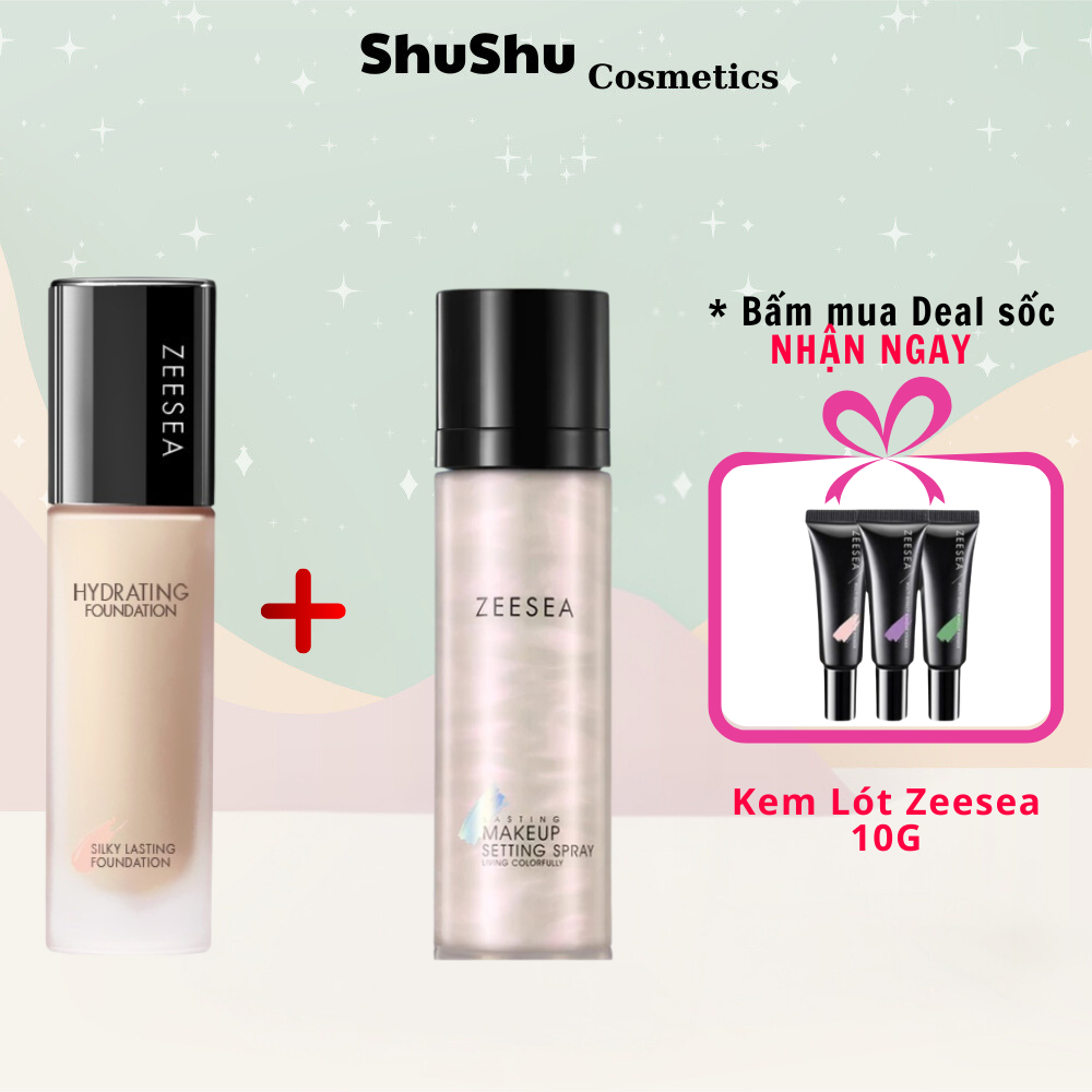 [COMBO] Kem Nền Zeesea 30G, Xịt Khóa Nền Zeesea Tặng Kèm Kem Lót Zeesea ...