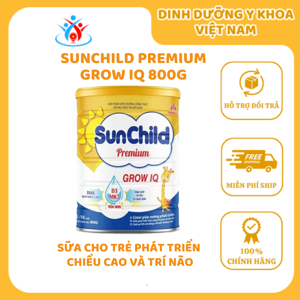 Sữa phát triển chiều cao, trí não - Sunchild Pre Grow IQ 800G [Hàng ...