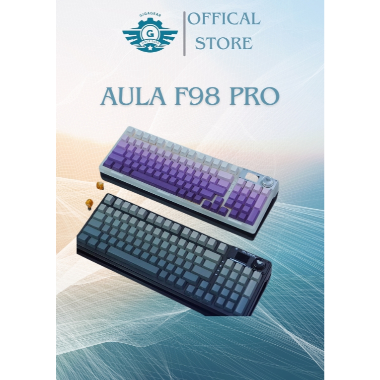 Bàn Phím Cơ AULA F98 Pro V2, Silent Switch, 98 Phím Fullsize, 3 Mode, LED RGB, Keycap PBT Cao ...