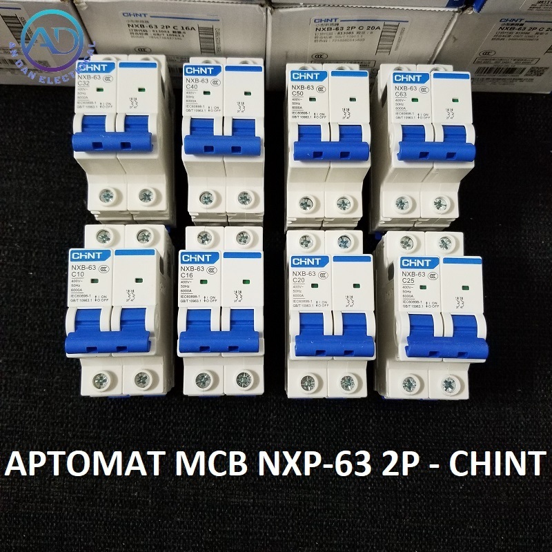 [Chính hãng] Aptomat CHINT NXB-63 2P, CB tép MCB 220V 6A 10A 16A 20A 25A 32A 40A 50A 63A 100A ...