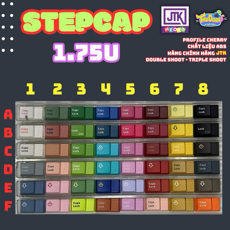 Keycap JTK | STEPCAP R3 | Keycap lẻ | Mod JTK | Hàng grab | Double ...